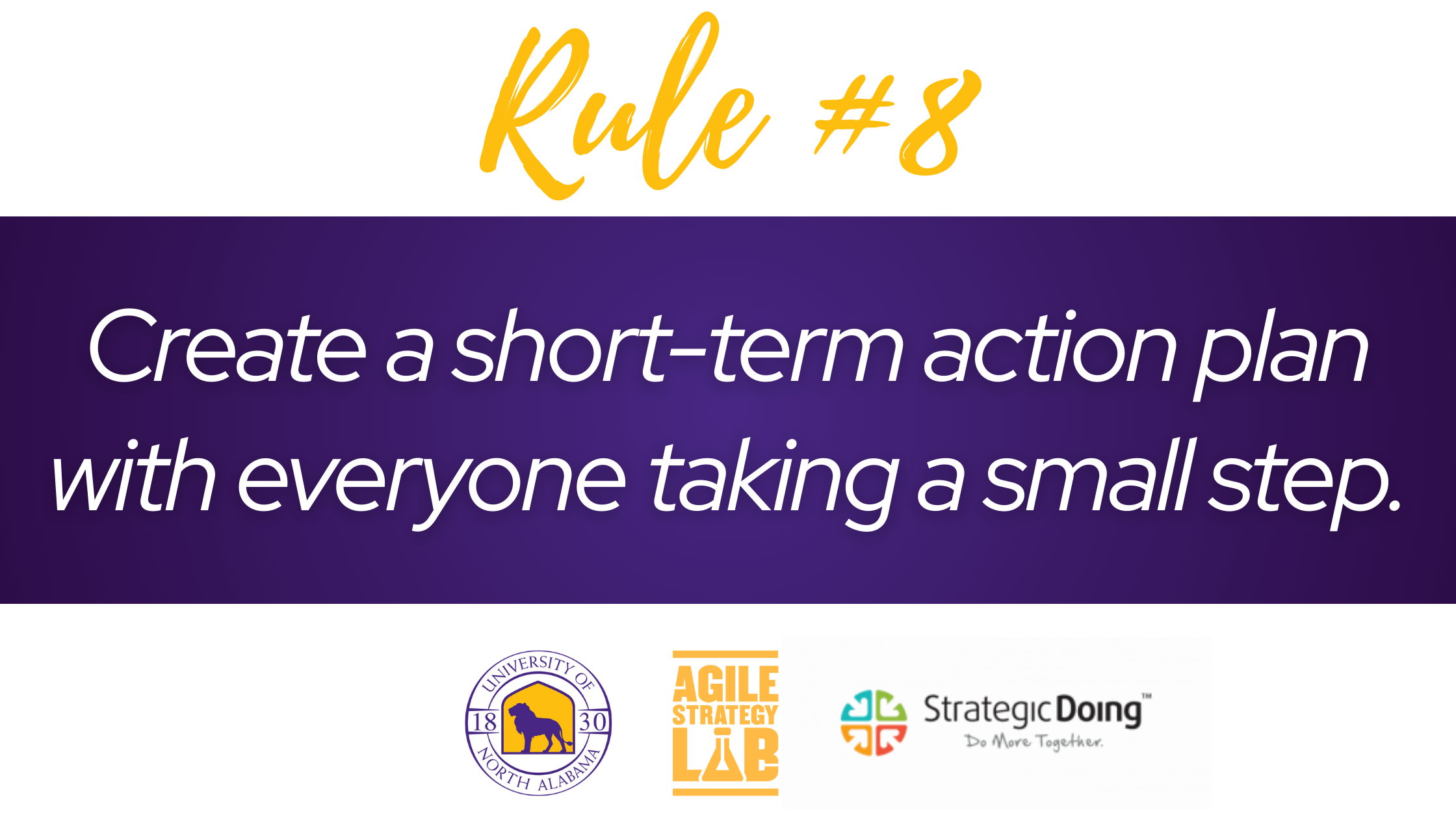 ...And...action! - Rule/ Skill #8 - Agile Strategy Lab